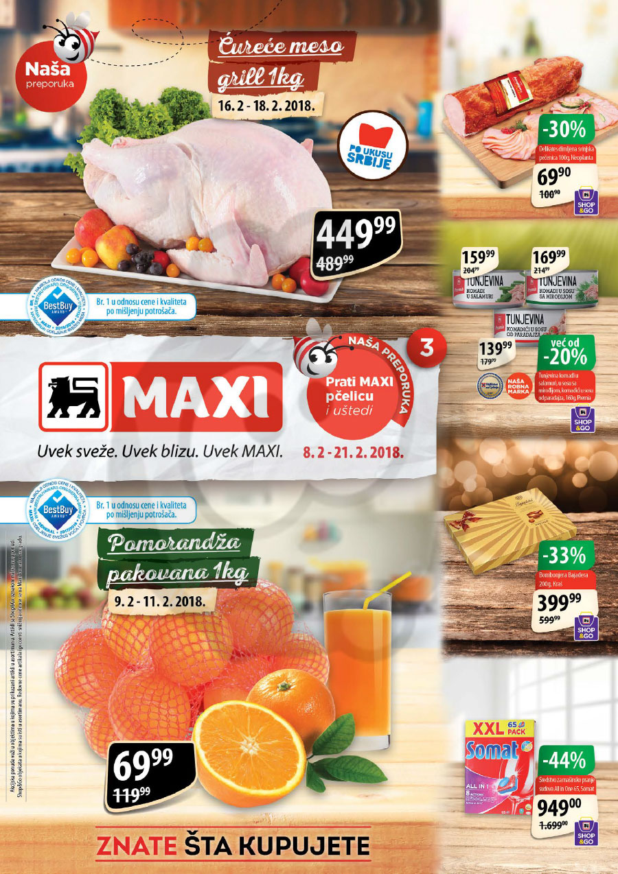 Maxi Katalog Akcija 08.02. - 21.02.2018. | Kuda u Kupovinu