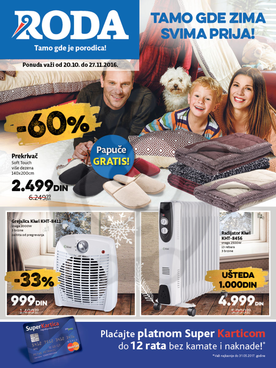 Roda Akcija Katalog Tehnika 20.10. - 27.11.2016. | Kuda u Kupovinu