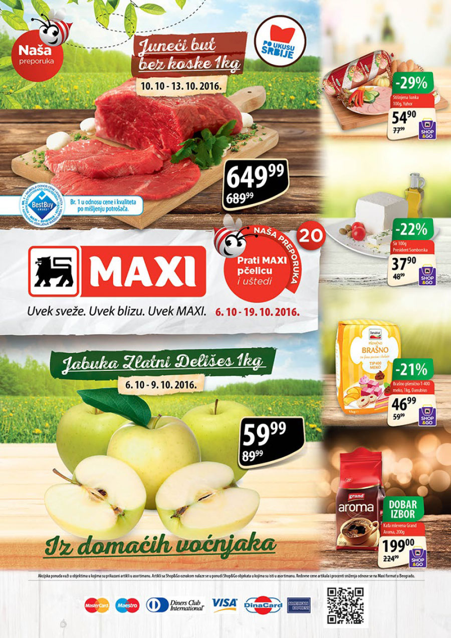 Maxi Katalog Akcija 22.09. - 19.10.2016. | Kuda u Kupovinu