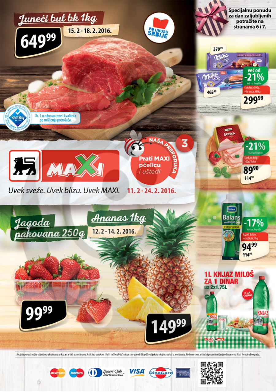 Maxi Katalog Akcija 11.02. - 24.02.2016. | Kuda u Kupovinu