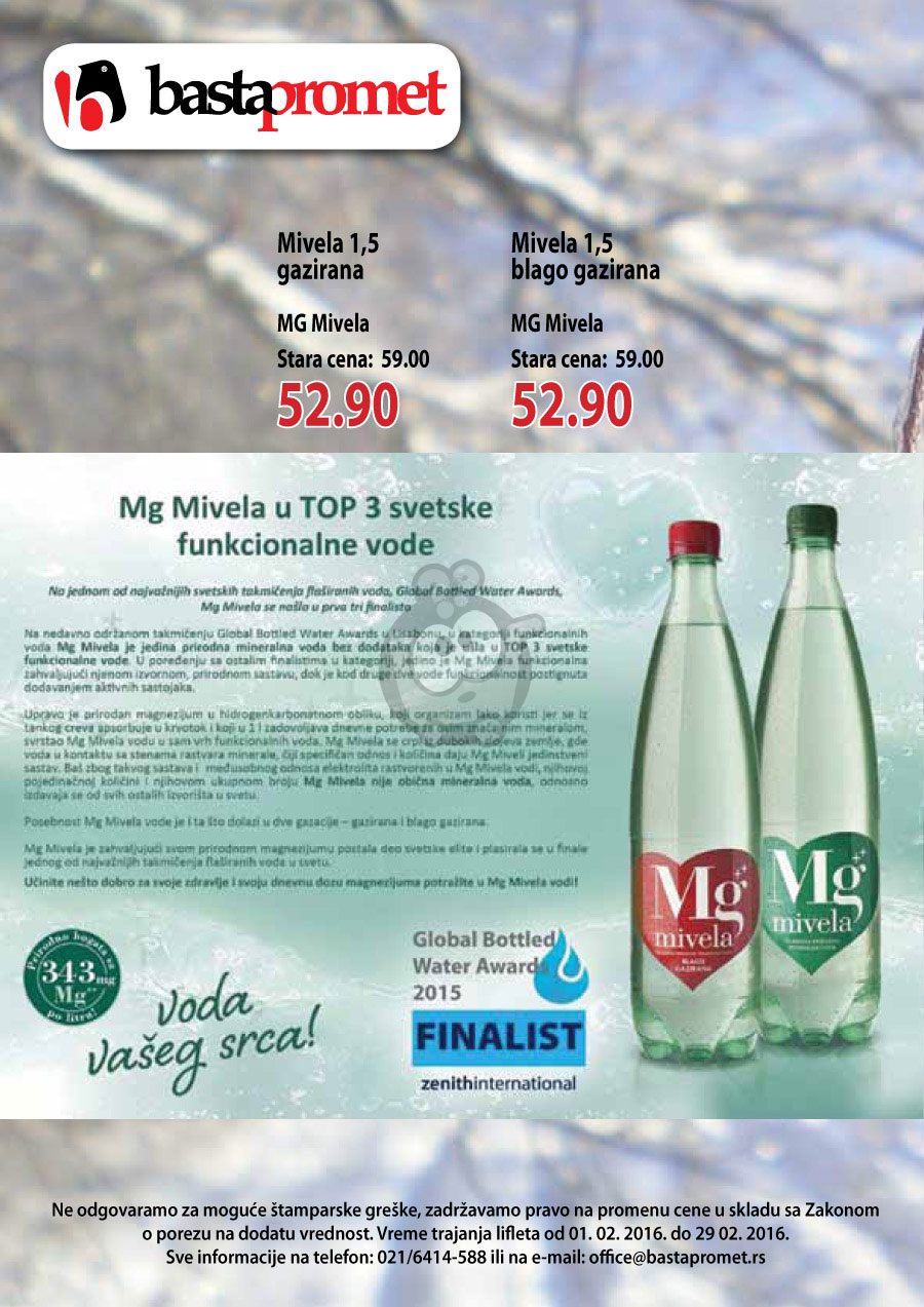 Basta Promet Diskonti Akcija Katalog 01.02. - 29.02.2016. | Kuda u Kupovinu