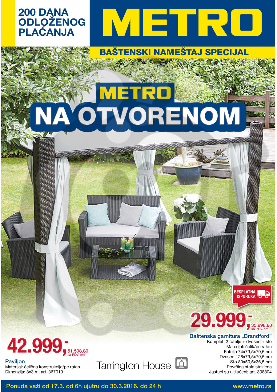 Metro Katalog Akcija Na Otvorenom 17.03. - 30.03.2016. | Kuda u Kupovinu