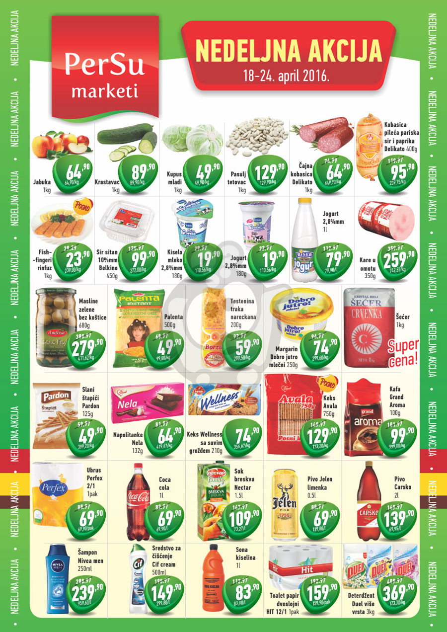 Persu Nedeljna Akcija 18.04. - 24.04.2016. | Kuda u Kupovinu