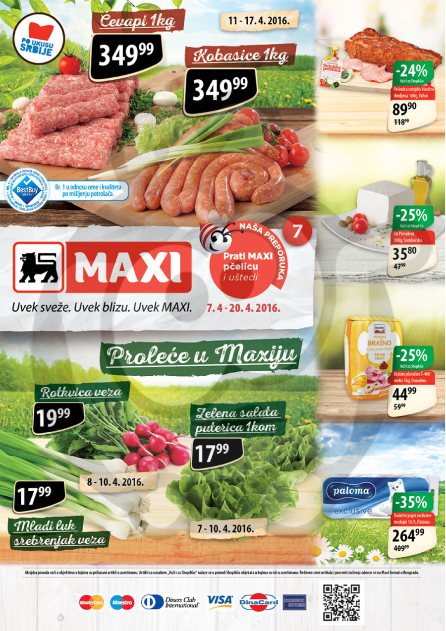 Maxi Katalog Akcija 07.04. - 20.04.2016. | Kuda u Kupovinu