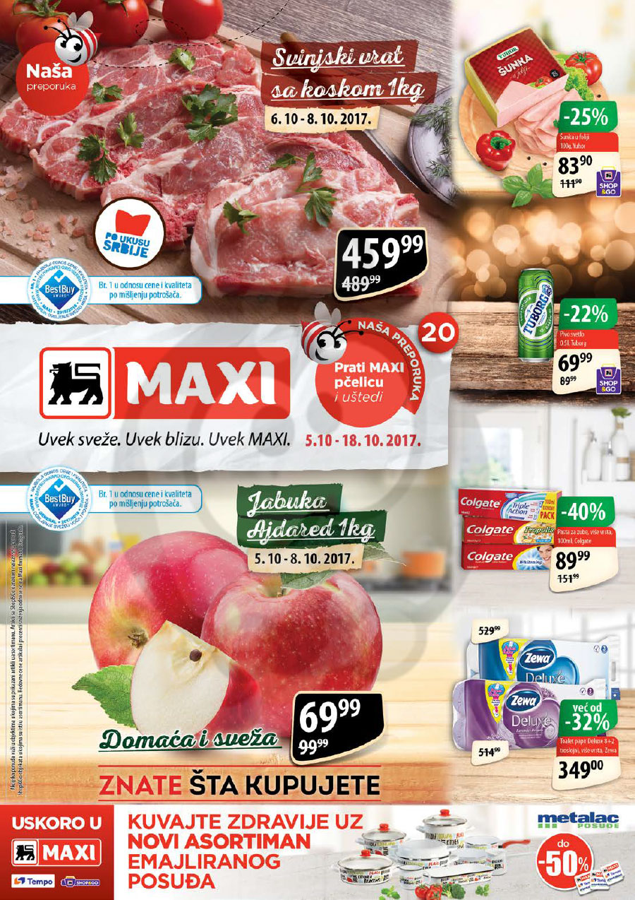 Maxi Katalog Akcija 05.10. - 18.10.2017. | Kuda u Kupovinu