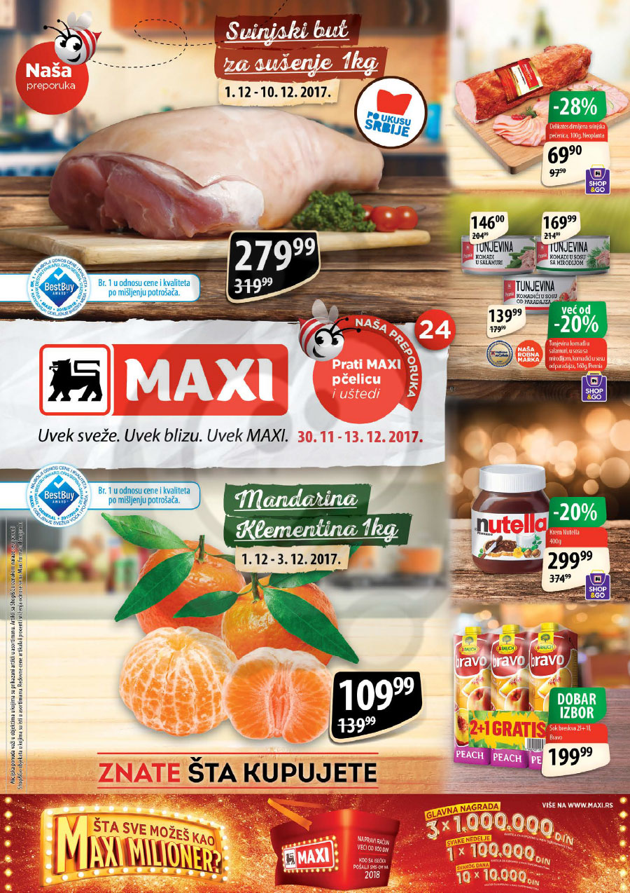 Maxi Katalog Akcija 30.11. - 13.12.2017. | Kuda u Kupovinu