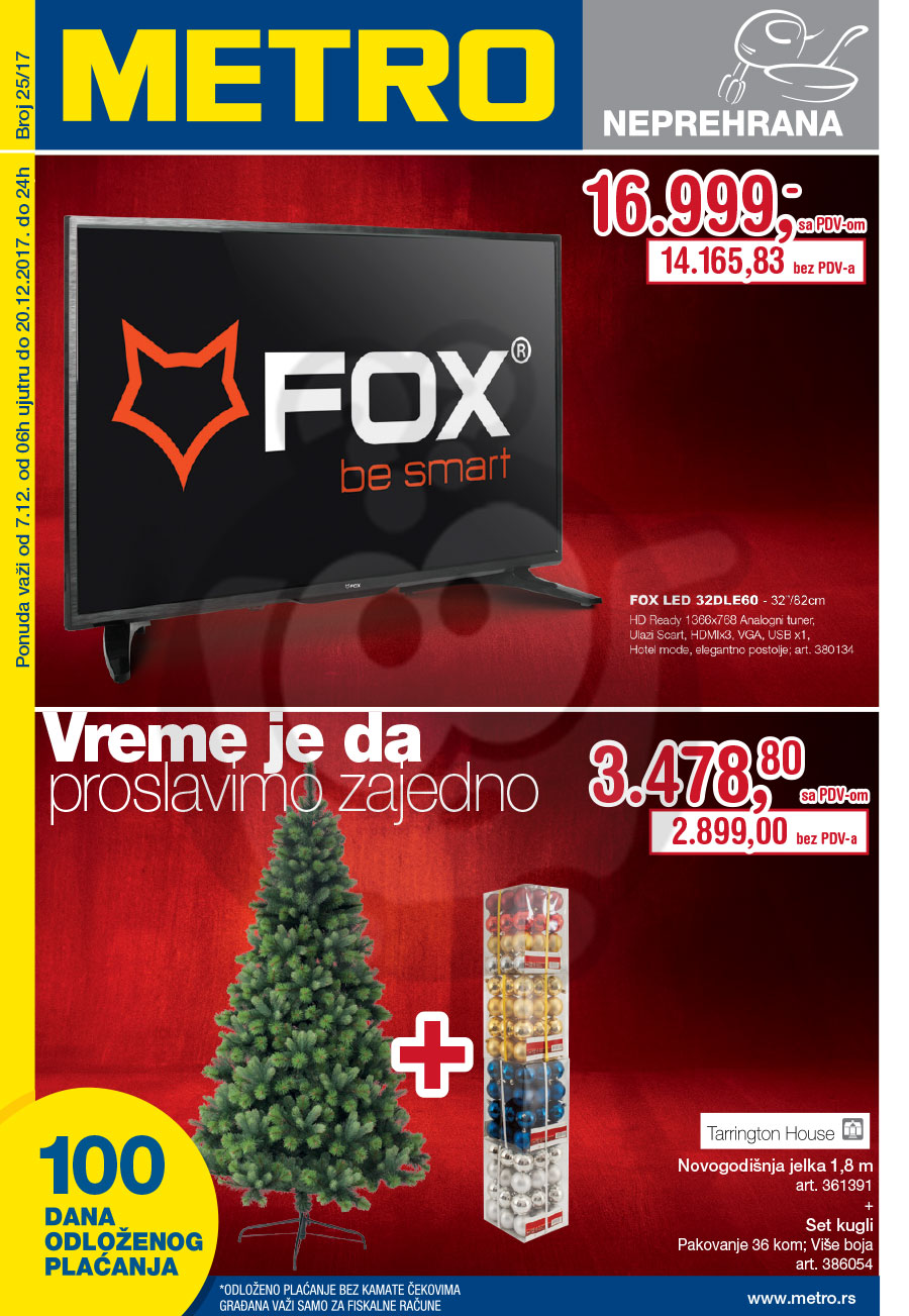 Metro Katalog Akcija Neprehrana 07.12. - 20.12.2017. | Kuda u Kupovinu