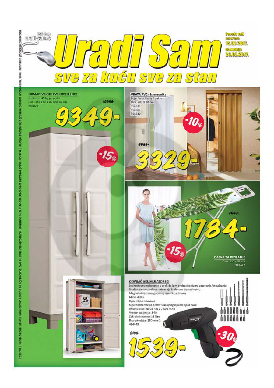 Uradi Sam Katalog Akcija 15.02. - 26.02.2017. | Kuda u Kupovinu