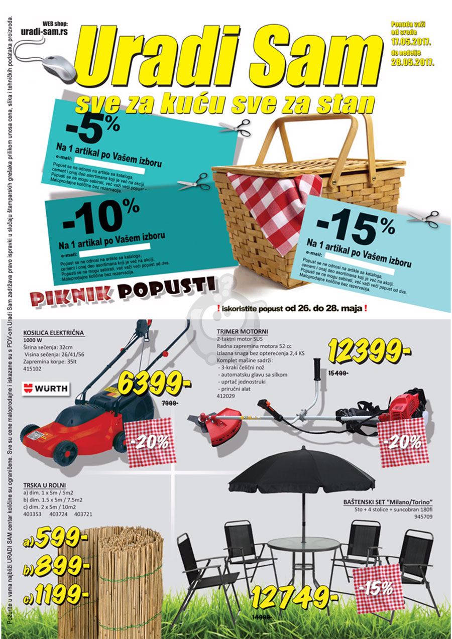 Uradi Sam Katalog Akcija 17.05. - 28.05.2017. | Kuda u Kupovinu