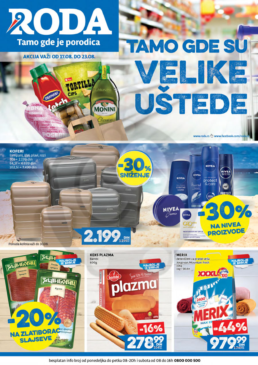 Roda Katalog Akcija 17.08. - 23.08.2017. | Kuda u Kupovinu