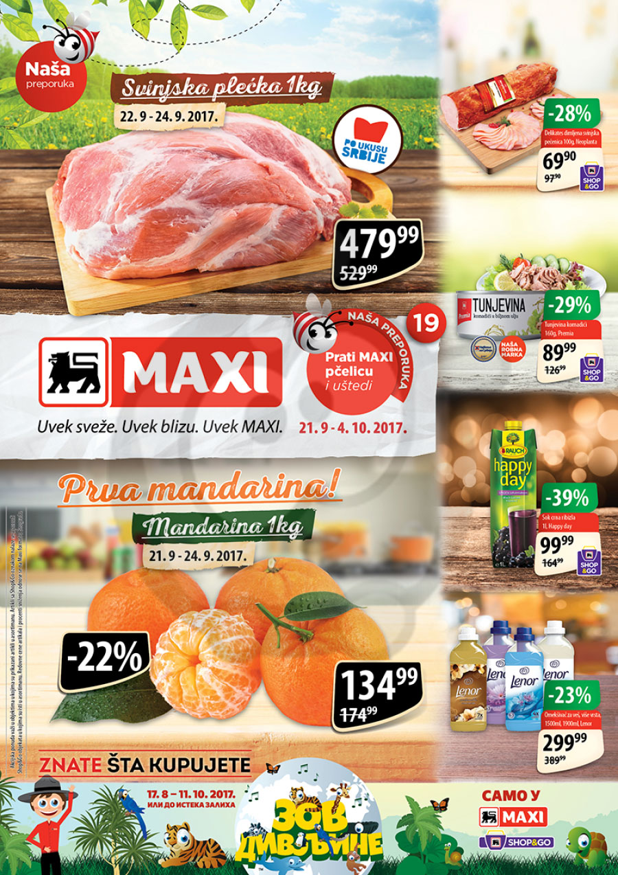 Maxi Katalog Akcija 21.09. - 04.10.2017. | Kuda u Kupovinu