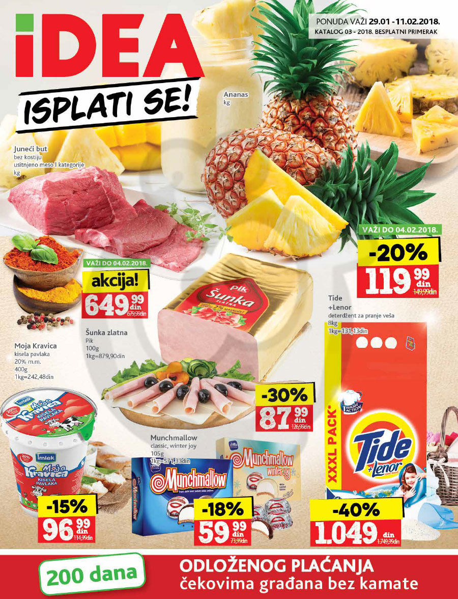 Idea Akcija Katalog Isplati se 29.01. - 11.02.2018. | Kuda u Kupovinu