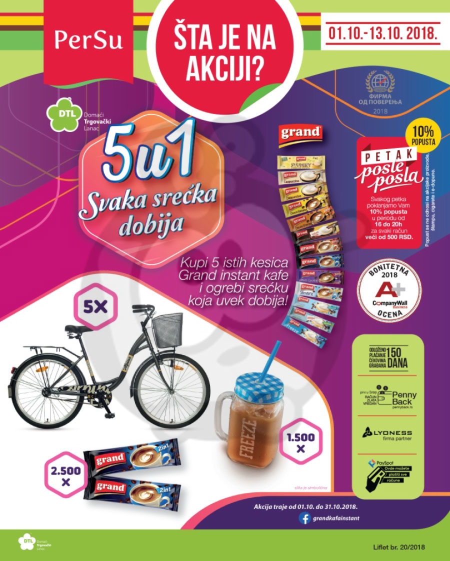 Persu Katalog Akcija 01.10. - 13.10.2018. | Kuda u Kupovinu