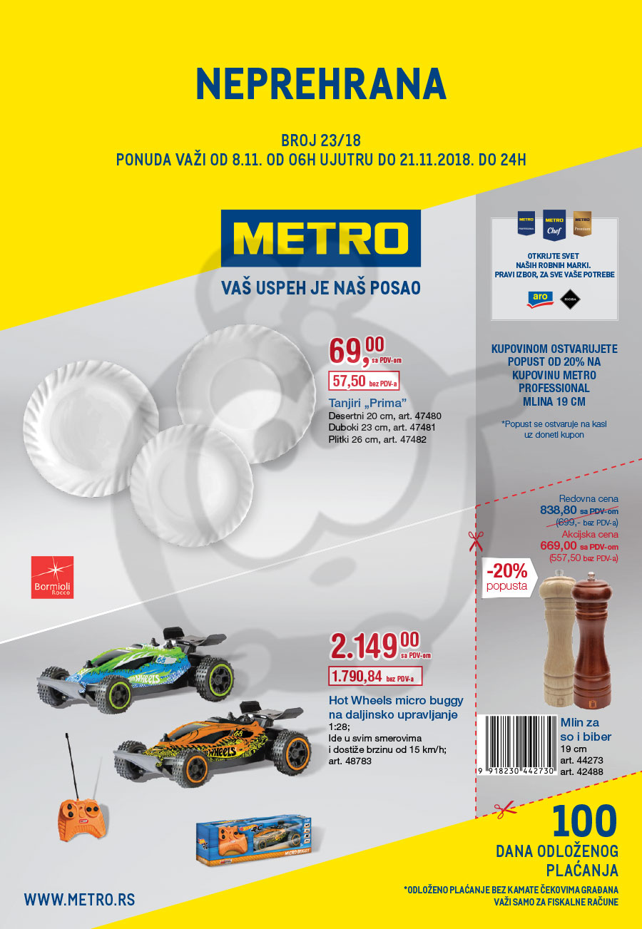 Metro Katalog Akcija Neprehrana 08.11. - 21.11.2018. | Kuda u Kupovinu