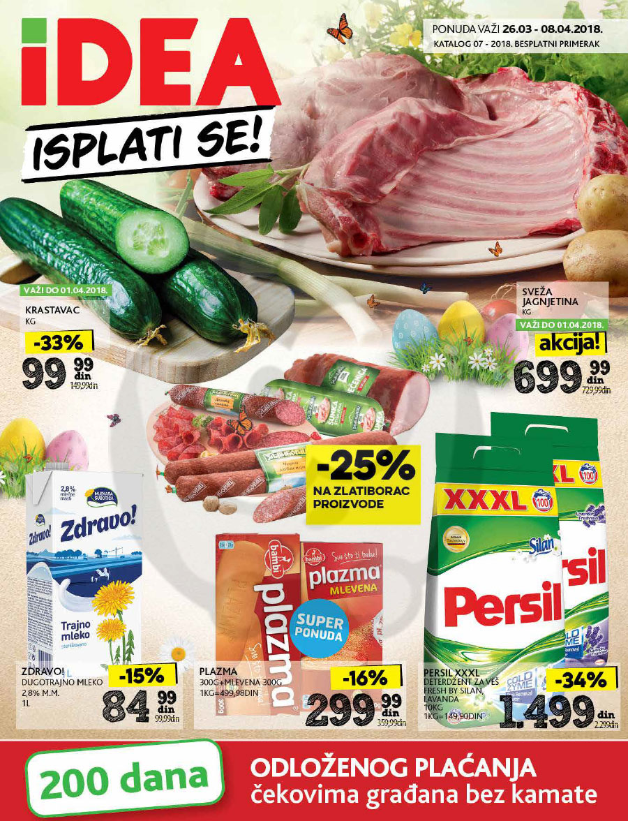 Idea Akcija Katalog Isplati se 26.03. - 08.04.2018. | Kuda u Kupovinu