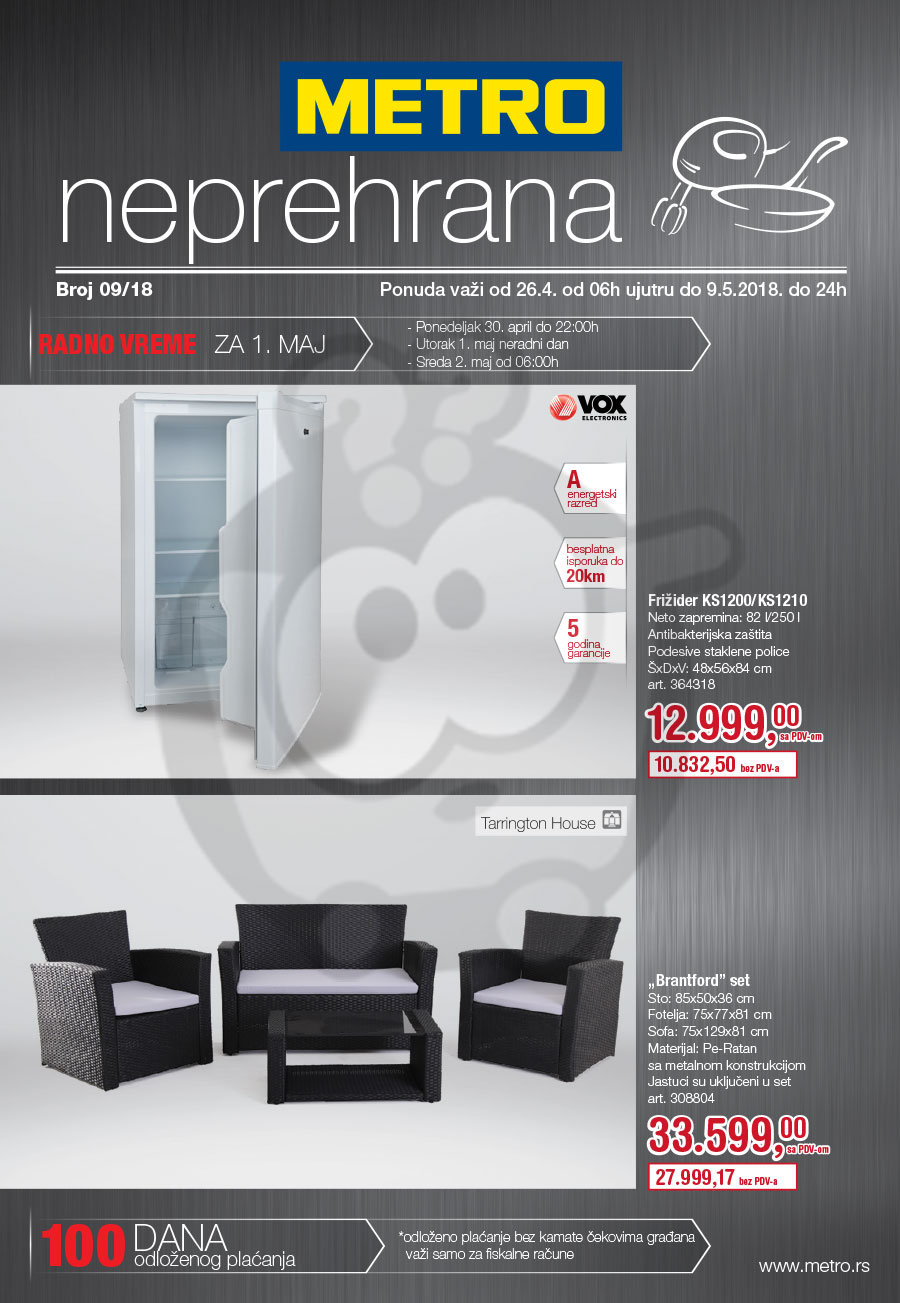 Metro Katalog Akcija Neprehrana 26.04. - 09.05.2018. | Kuda u Kupovinu