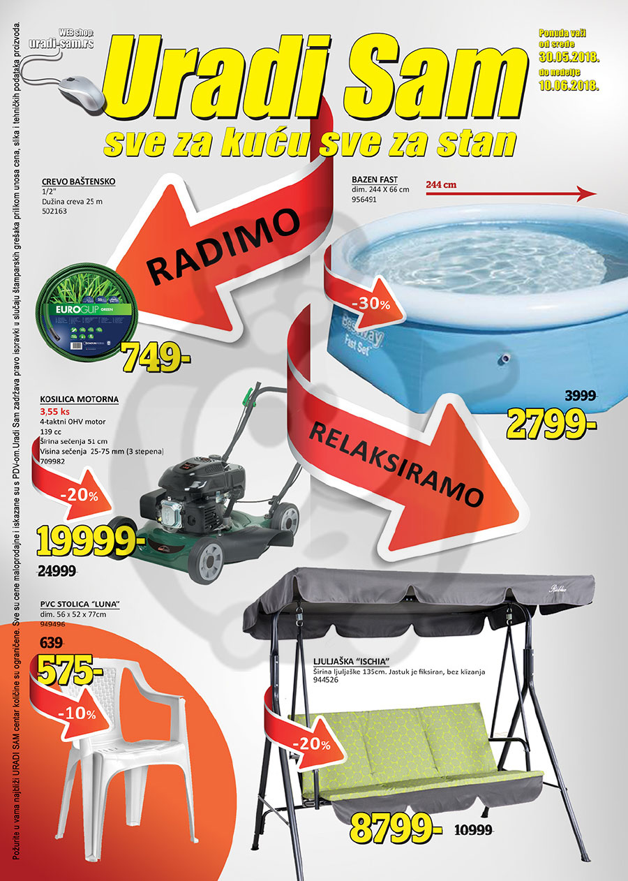 Uradi Sam Katalog Akcija 30.05. - 10.06.2018. | Kuda u Kupovinu