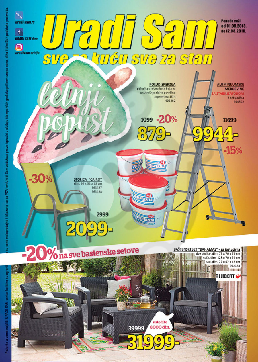 Uradi Sam Katalog Akcija 01.08. - 12.08.2018. | Kuda u Kupovinu