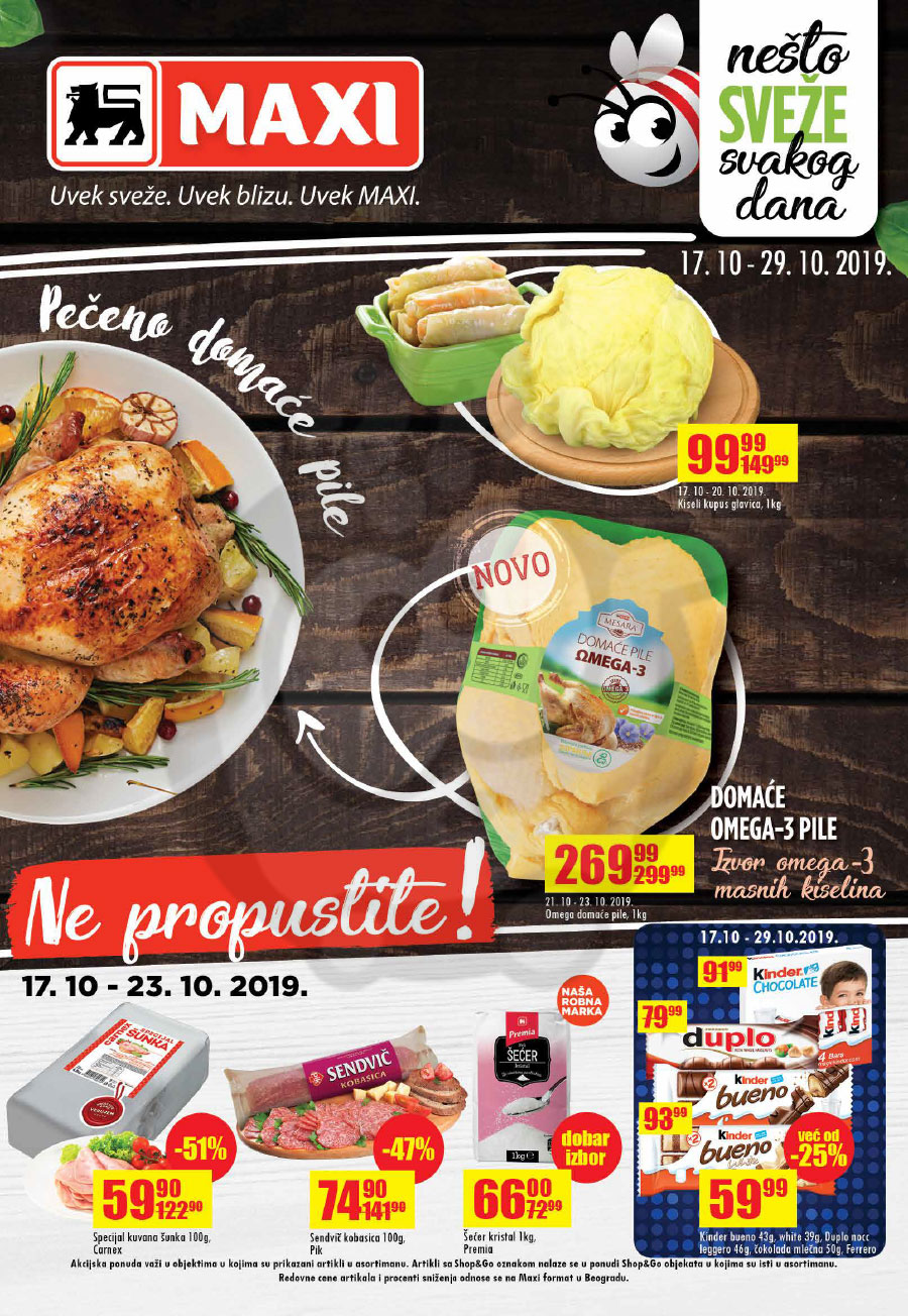 Maxi Katalog Akcija 17.10. - 29.10.2019. | Kuda u Kupovinu