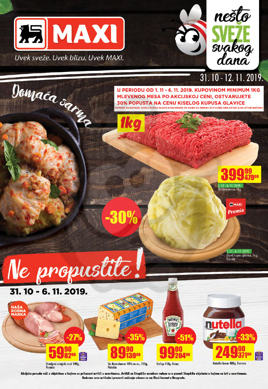 Maxi Katalog Akcija 31.10. - 12.11.2019. | Kuda u Kupovinu