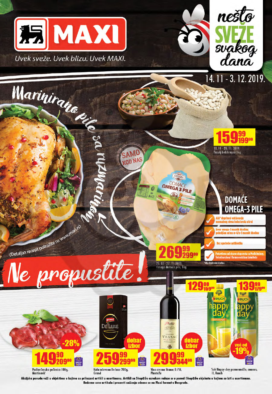 Maxi Katalog Akcija 14.11. - 03.12.2019. | Kuda u Kupovinu