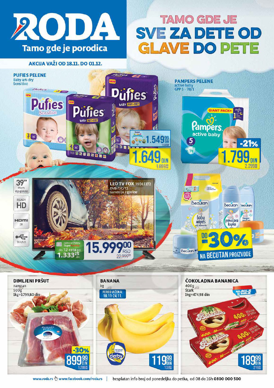 Roda Market Katalog Akcija 18.11. - 01.12.2019. | Kuda u Kupovinu