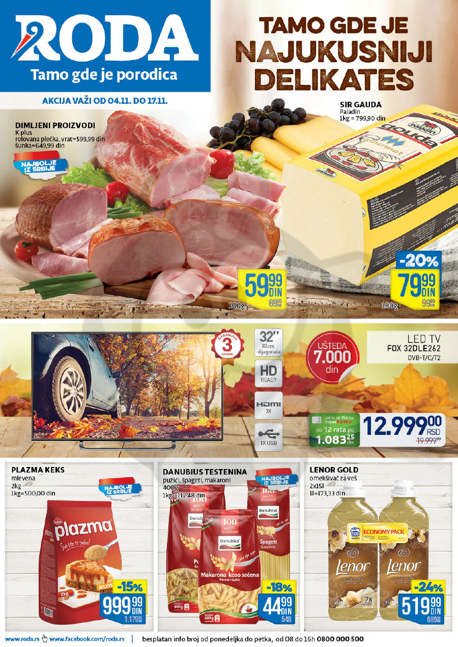 Roda Market Katalog Akcija 04.11. - 17.11.2019. | Kuda u Kupovinu