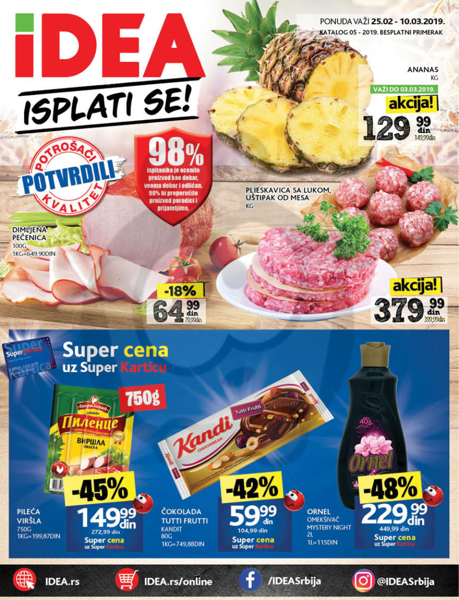 Idea Akcija Katalog Isplati se 25.02. - 10.03.2019. | Kuda u Kupovinu