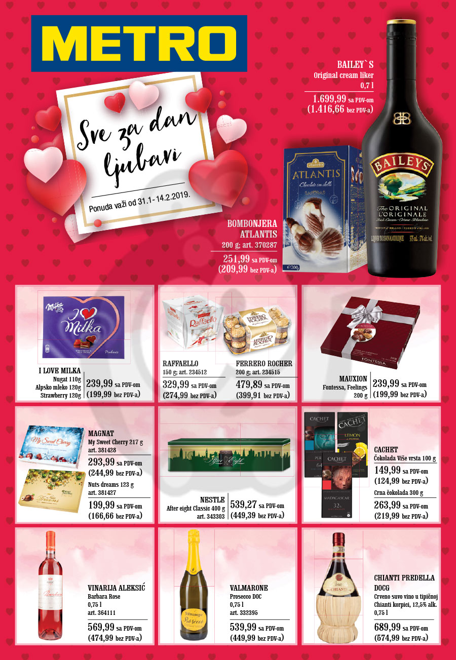 Metro Katalog Akcija Dan Zaljubljenih 31.01. - 14.02.2019. | Kuda u ...