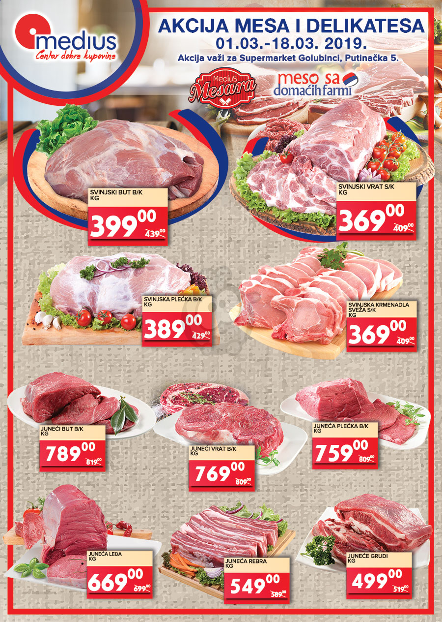 Medius Katalog Akcija Market Golubinci 01.03. - 18.03.2019. | Kuda u ...