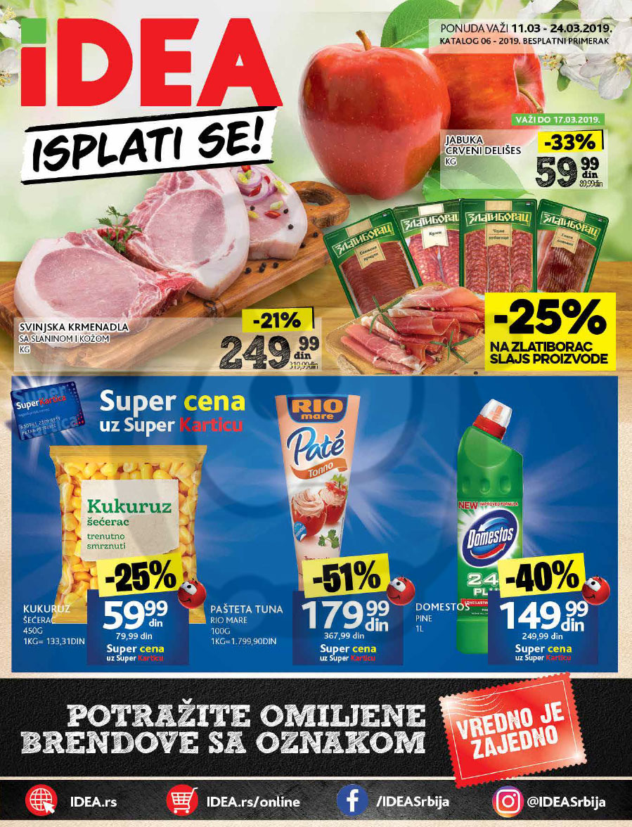 Idea Akcija Katalog Isplati se 11.03. - 24.03.2019. | Kuda u Kupovinu