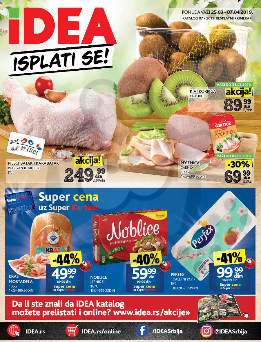 Idea Akcija Katalog Isplati se 25.03. - 07.04.2019. | Kuda u Kupovinu