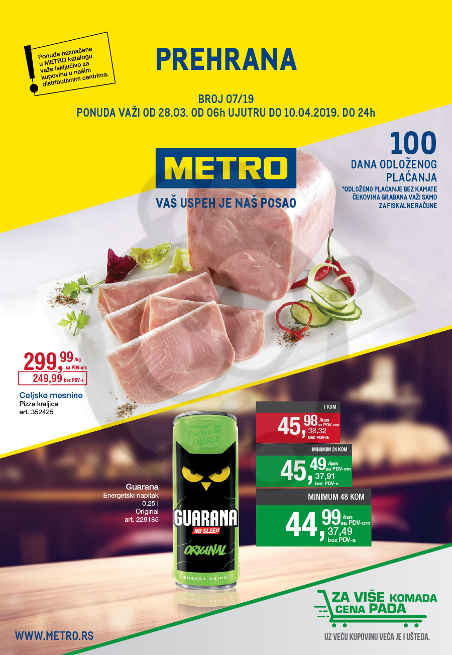 Metro Katalog Akcija Hrana 28.03. - 10.04.2019. | Kuda u Kupovinu