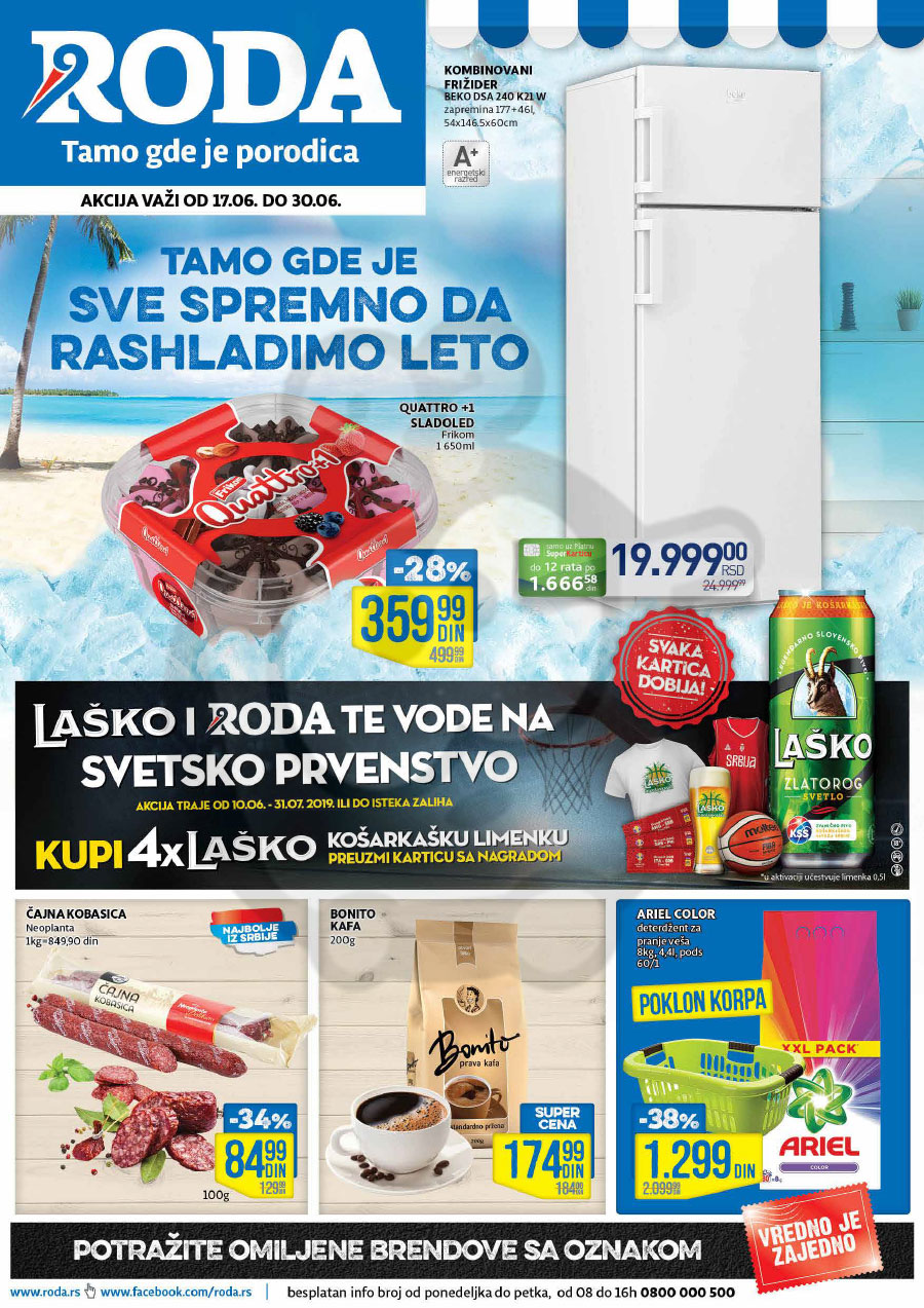 Roda Market Katalog Akcija 17.06. - 30.06.2019. | Kuda u Kupovinu