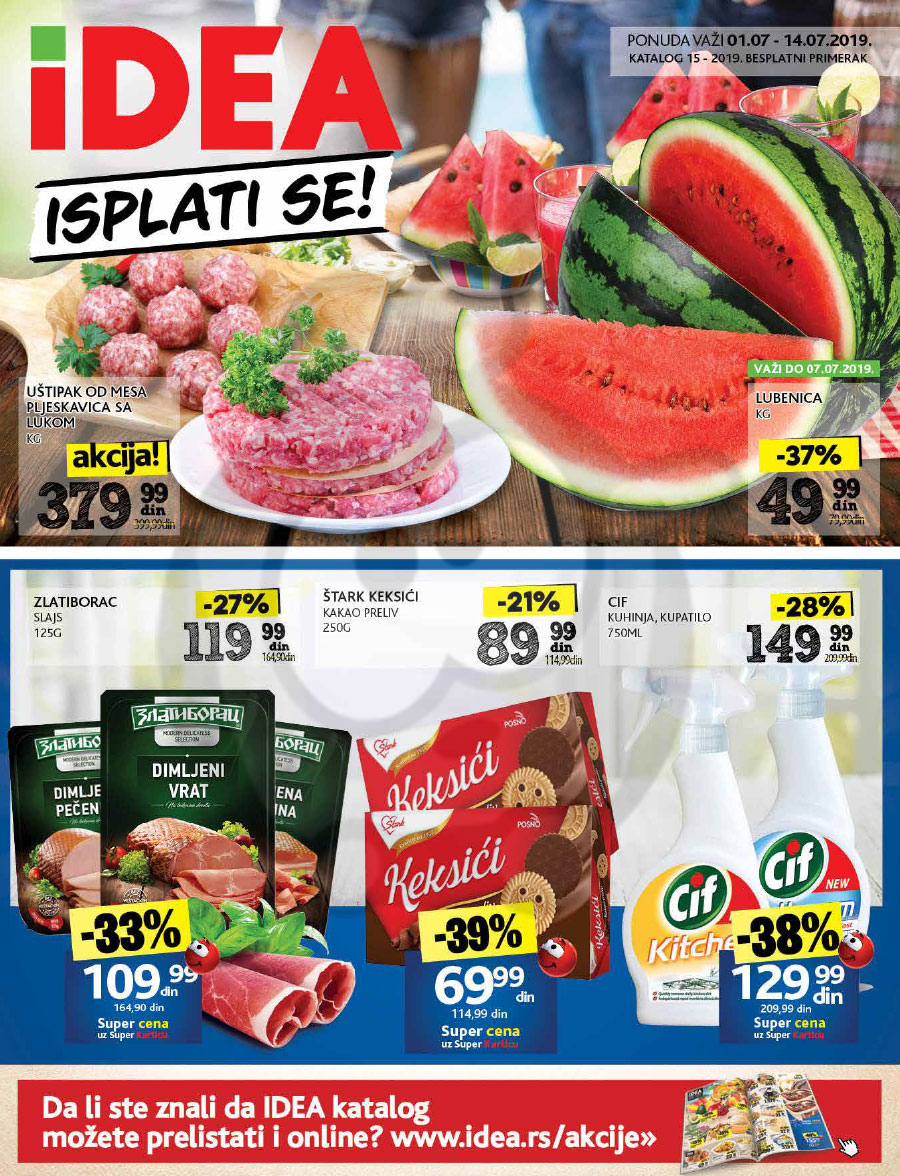 Idea Akcija Katalog Isplati se 01.07. - 14.07.2019. | Kuda u Kupovinu