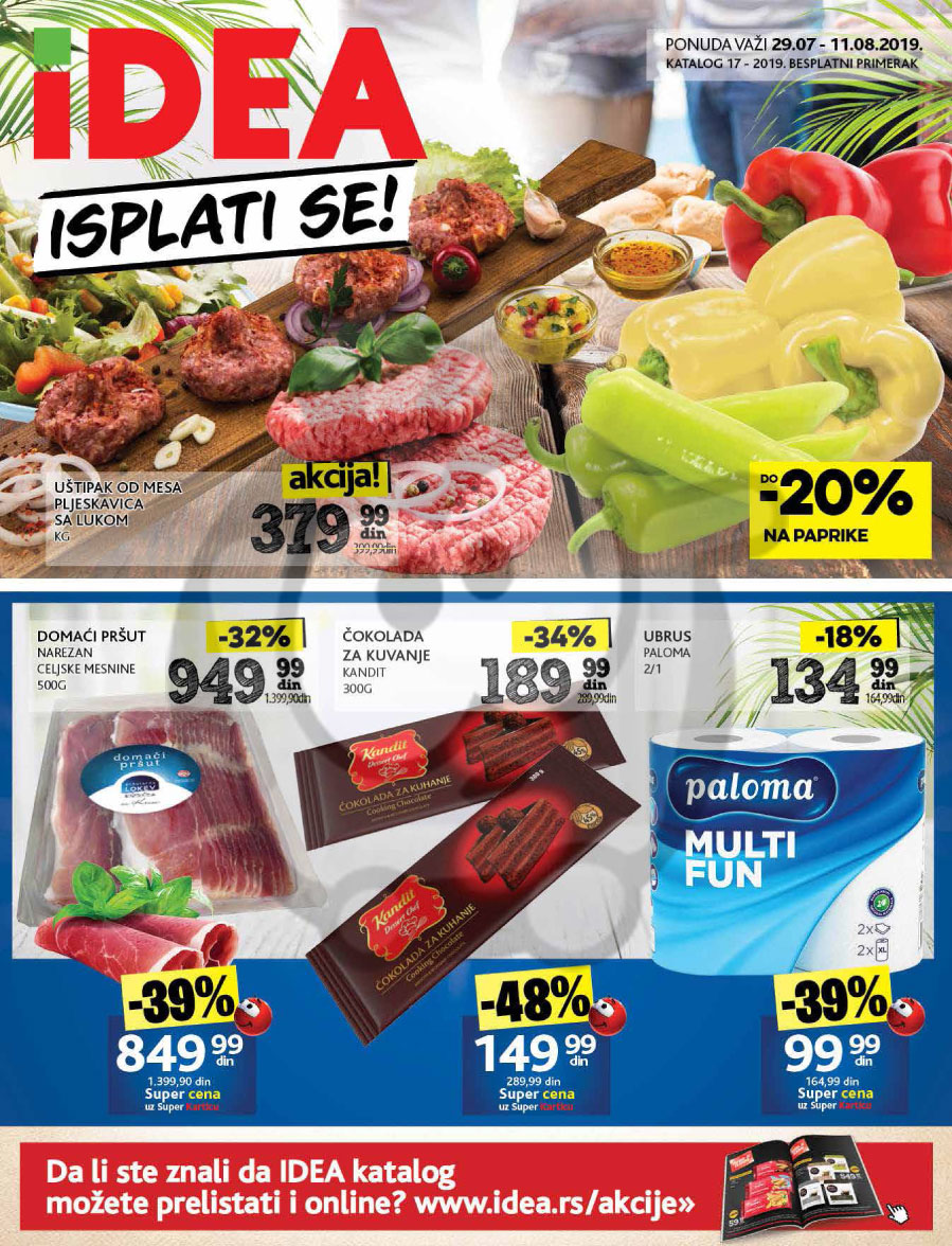 Idea Akcija Katalog Isplati se 29.07. - 11.08.2019. | Kuda u Kupovinu