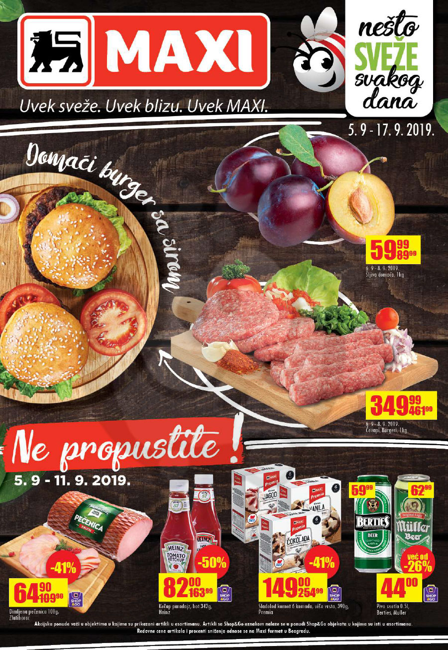 Maxi Katalog Akcija 05.09. - 17.09.2019. | Kuda u Kupovinu