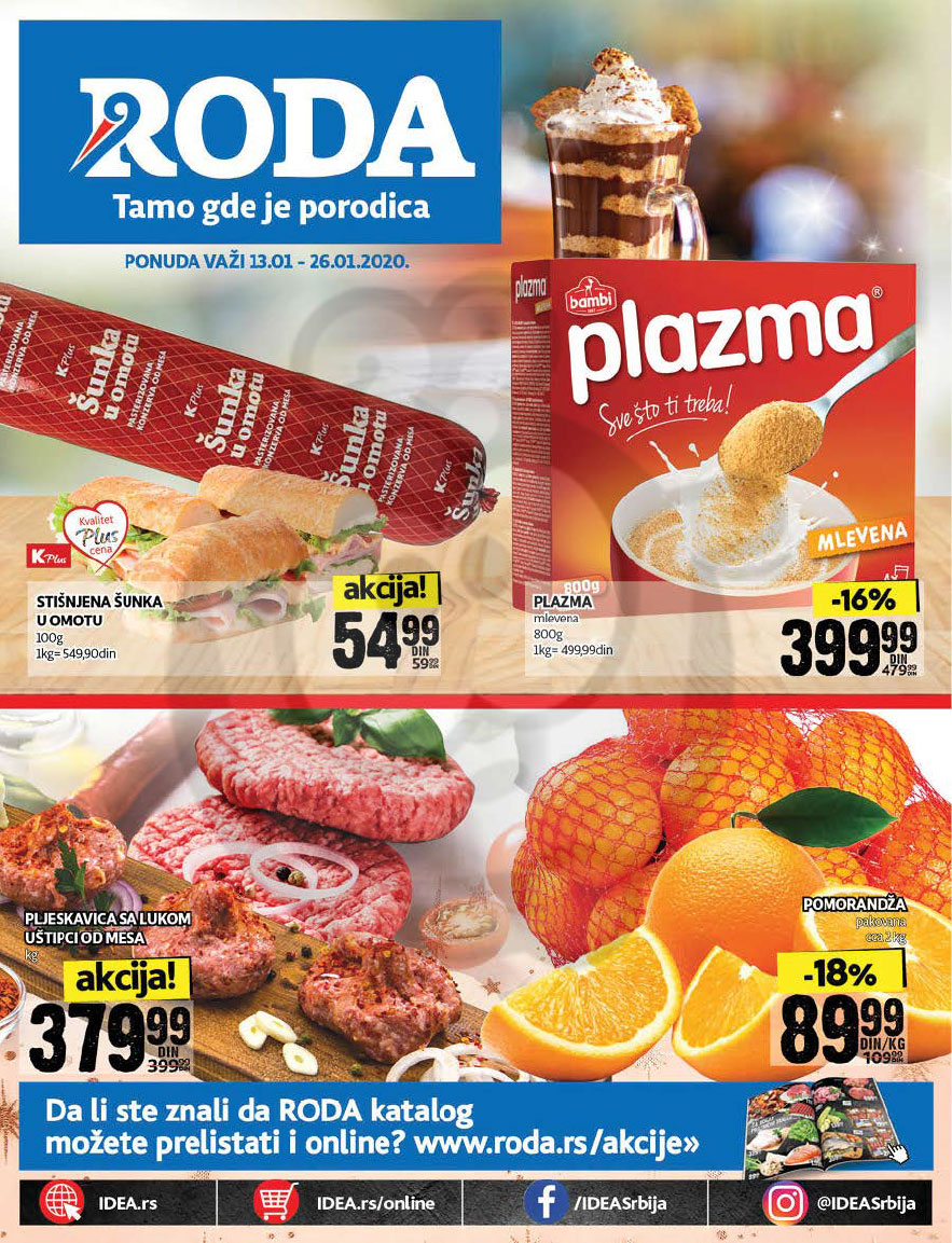 Roda Market Katalog Akcija 13.01. - 26.01.2020. | Kuda u Kupovinu