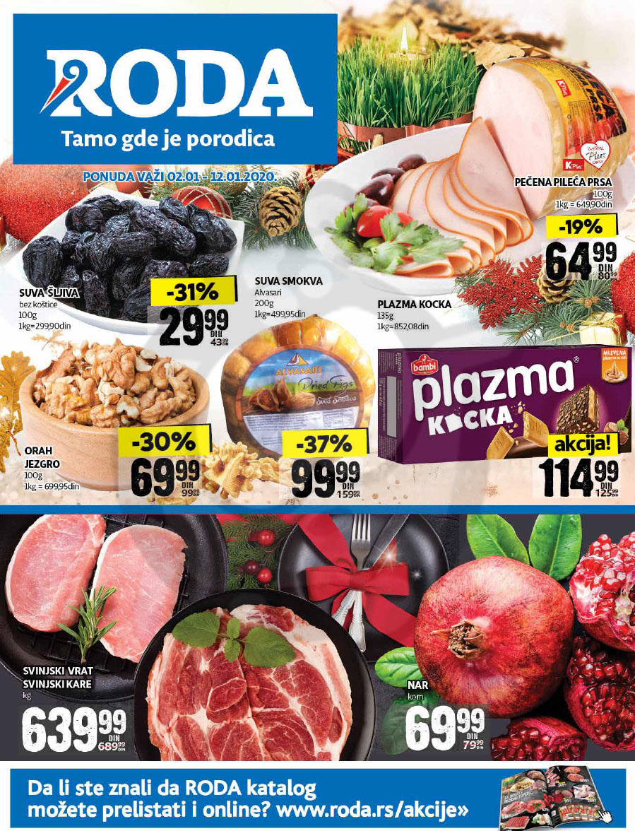 Roda Market Katalog Akcija 02.01. - 12.01.2020. | Kuda u Kupovinu