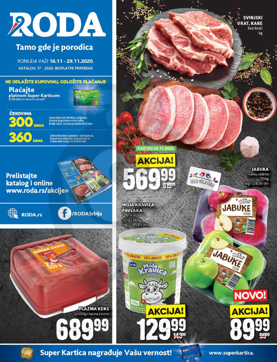 Roda Market Katalog Akcija 16.11. - 29.11.2020. | Kuda u Kupovinu