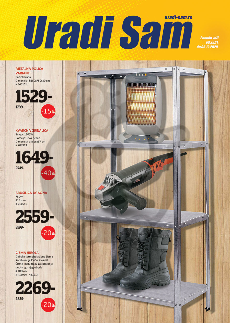 Uradi Sam Katalog Akcija 25.11. - 06.12.2020. | Kuda u Kupovinu