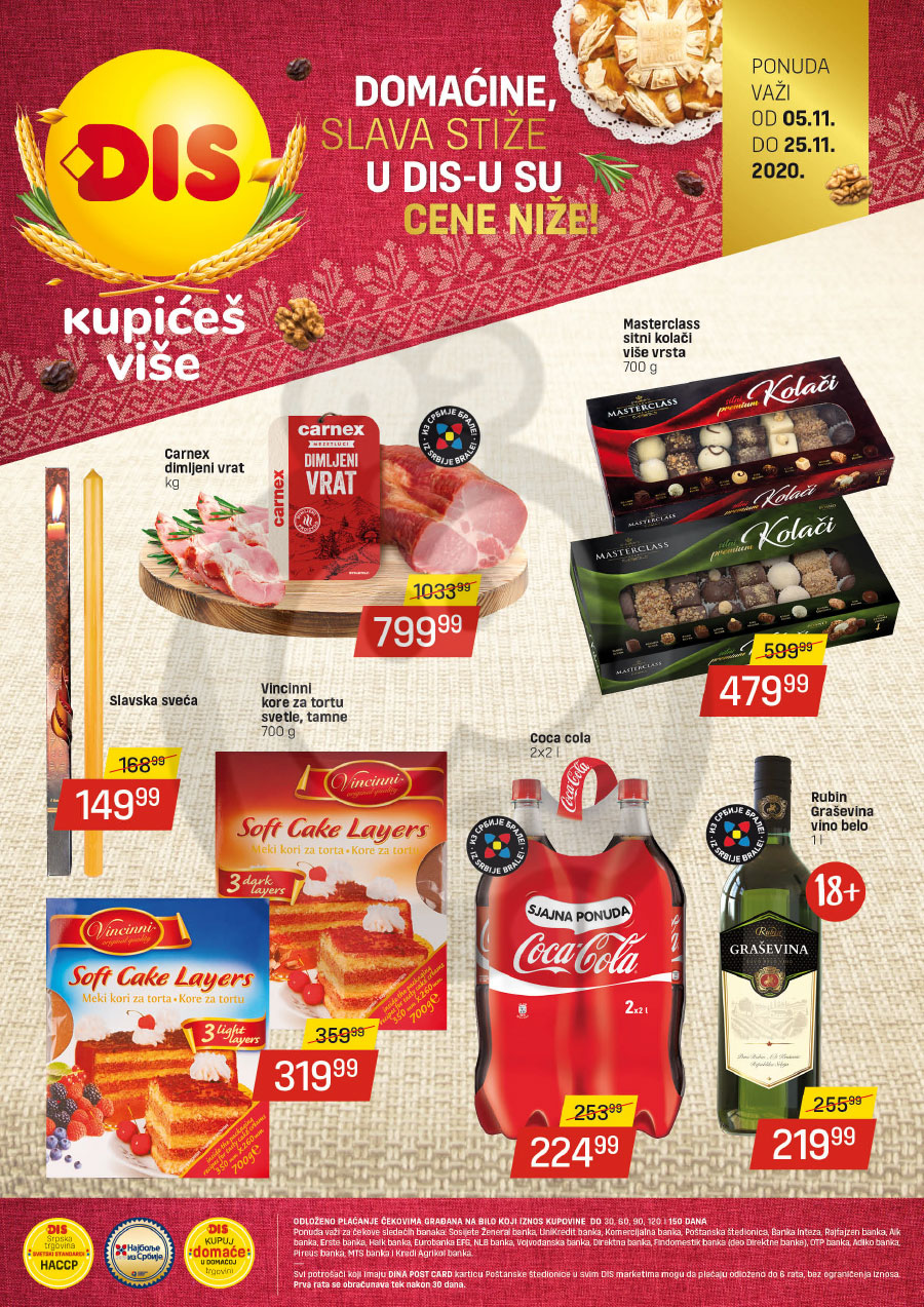 Dis Market Katalog Akcija 05.11. - 25.11.2020. | Kuda u Kupovinu