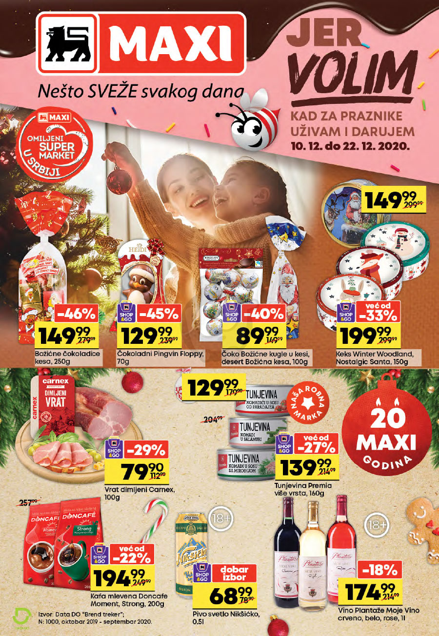 Maxi Katalog Akcija 10.12. - 22.12.2020. | Kuda u Kupovinu
