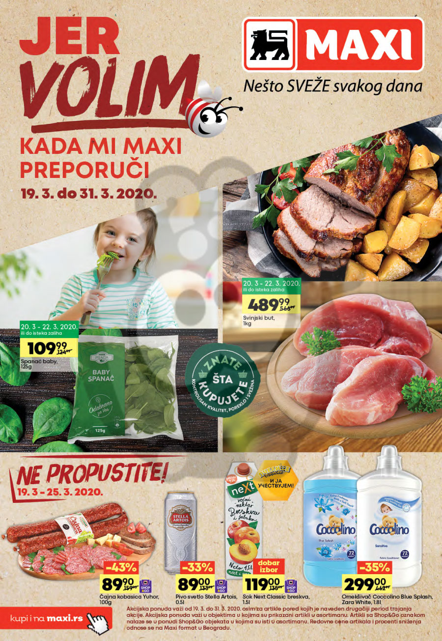 Maxi Katalog Akcija 19.03. - 31.03.2020. | Kuda u Kupovinu