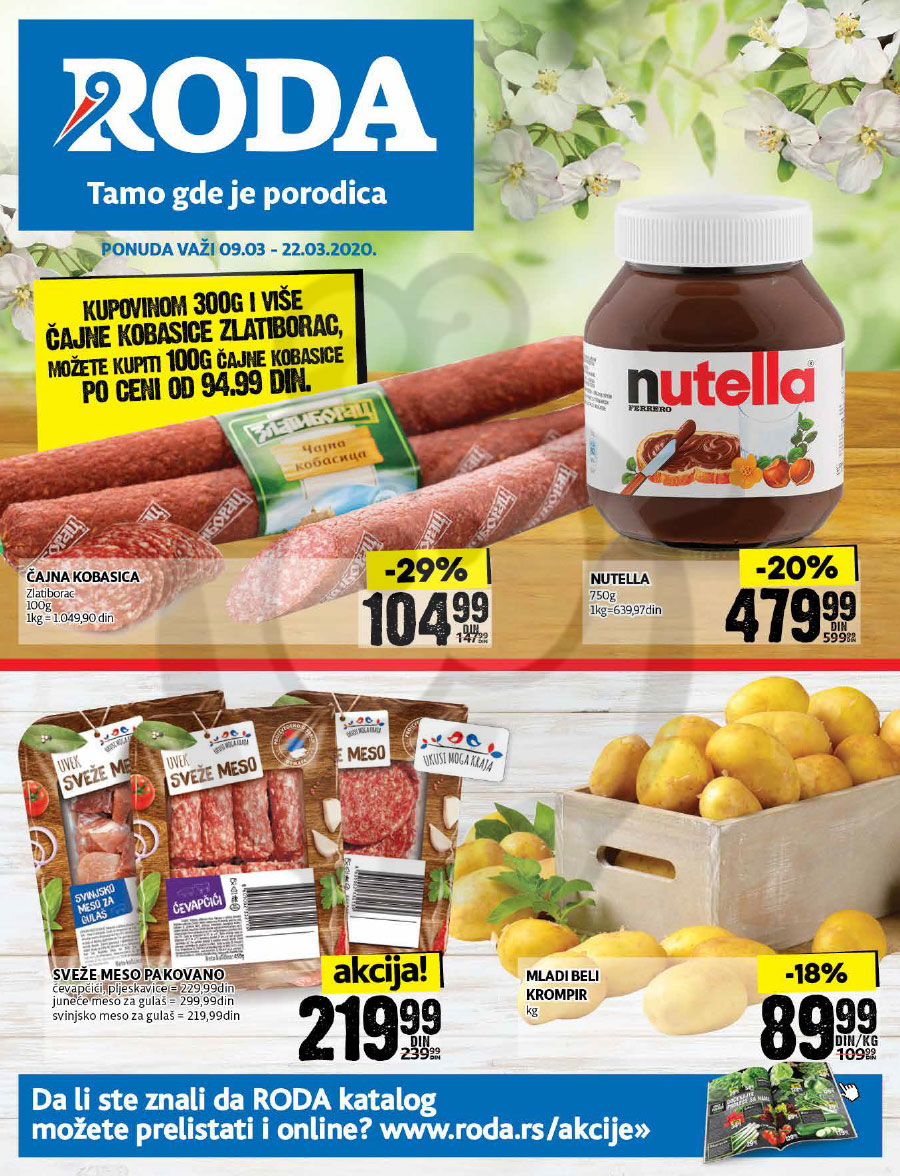 Roda Market Katalog Akcija 09.03. - 22.03.2020. | Kuda u Kupovinu