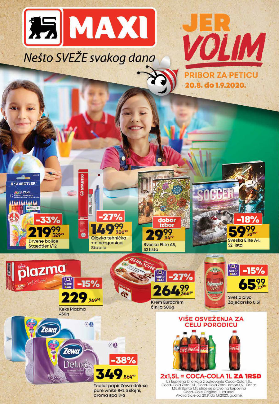 Maxi Katalog Akcija 20.08. - 01.09.2020. | Kuda u Kupovinu