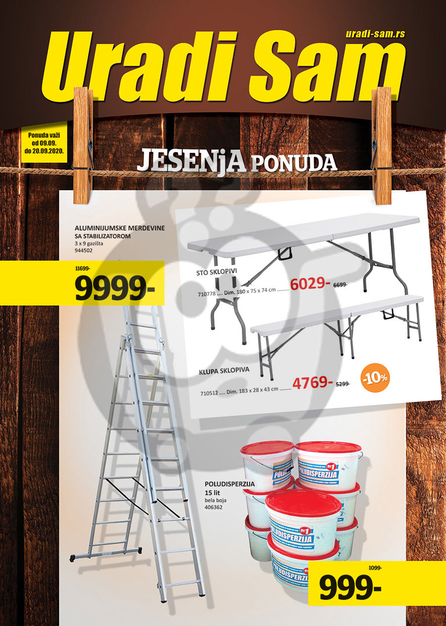 Uradi Sam Katalog Akcija 09.09. - 20.09.2020. | Kuda u Kupovinu