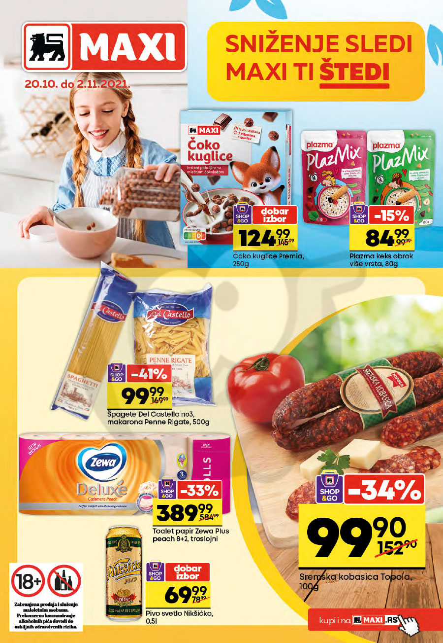 Maxi Katalog Akcija 20.10. - 02.11.2021. | Kuda u Kupovinu