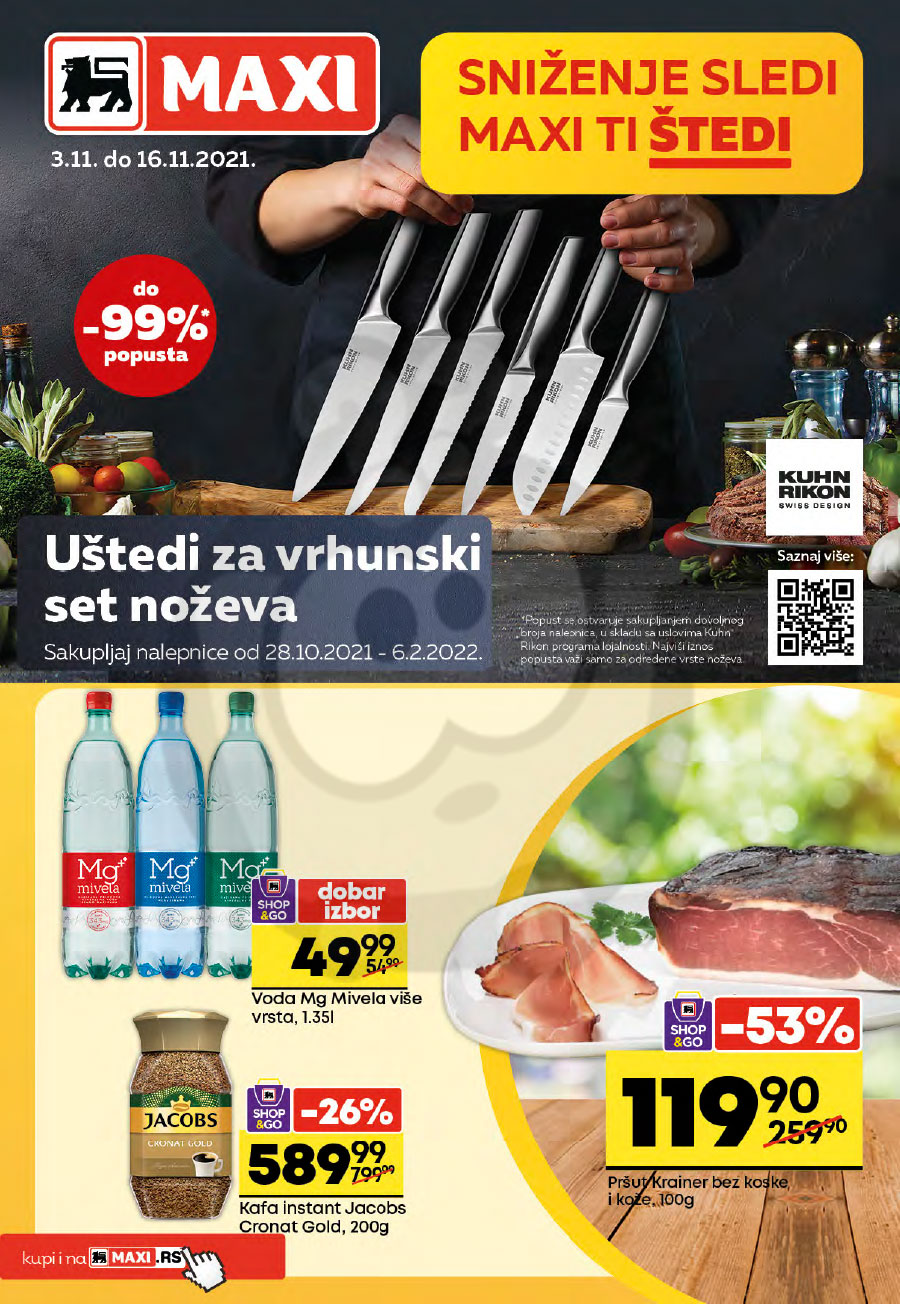 Maxi Katalog Akcija 03.11. - 16.11.2021. | Kuda u Kupovinu