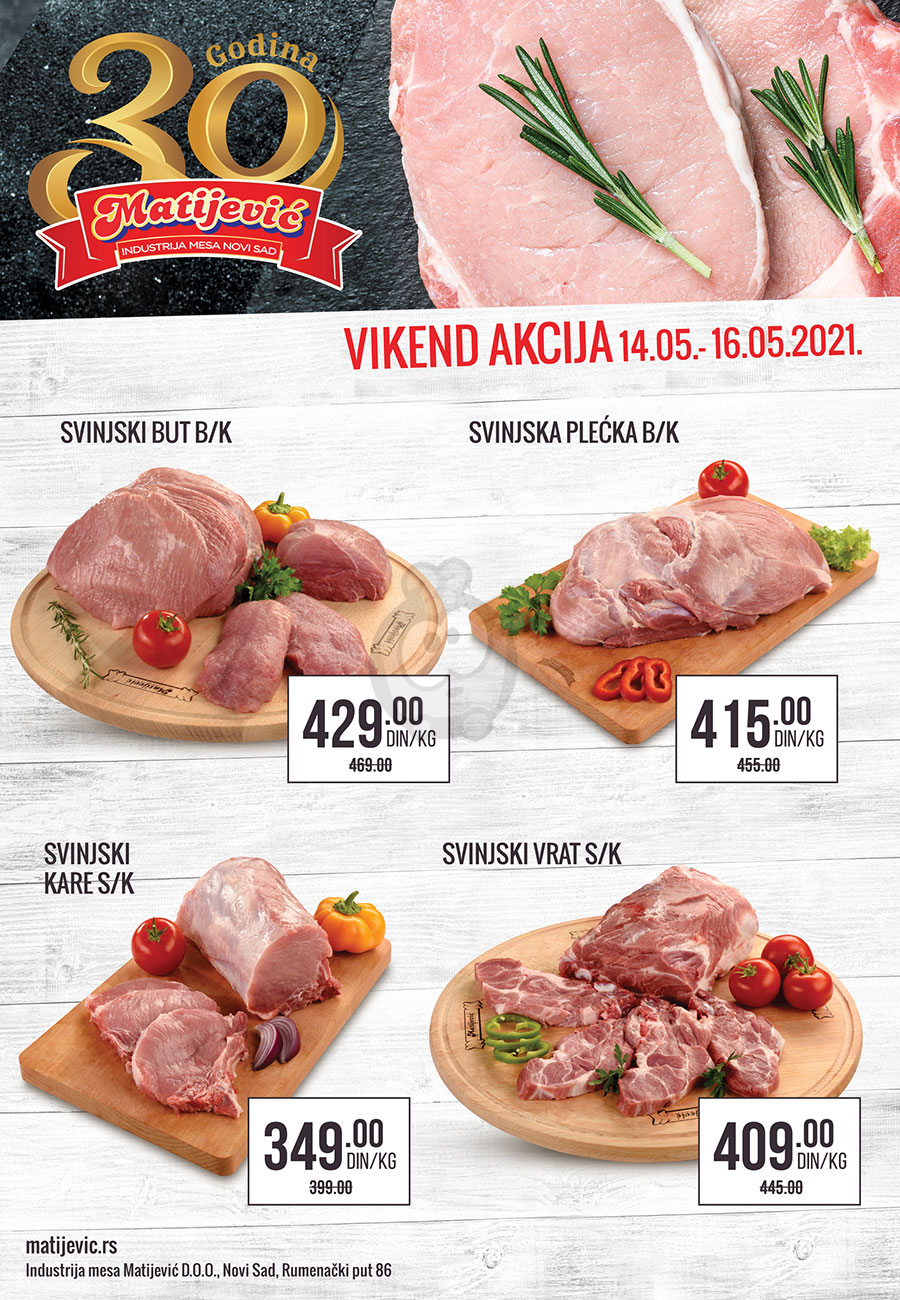 Matijević Vikend Akcija Mesa 14.05. - 16.05.2021. | Kuda u Kupovinu